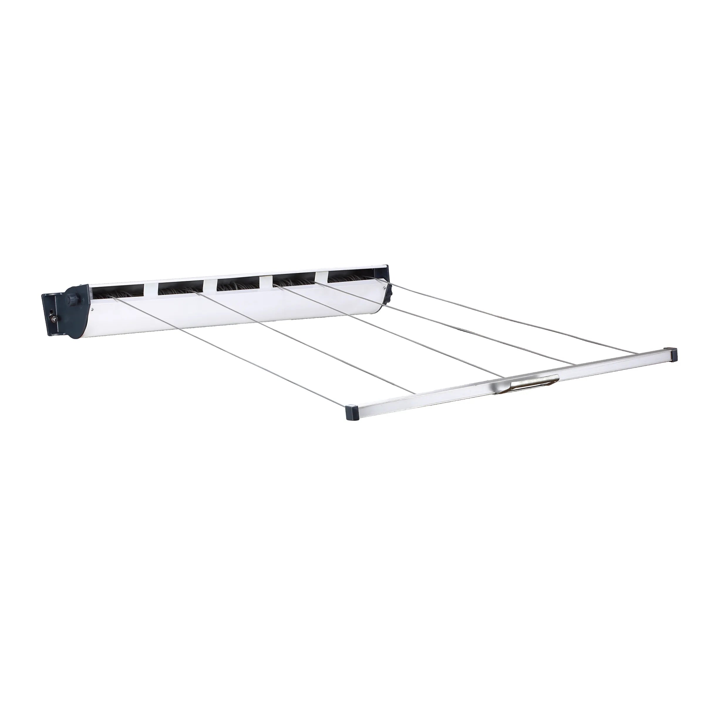 Convenience Retractable Wall-Mounted Iron Clothesline for Small Apartm ...